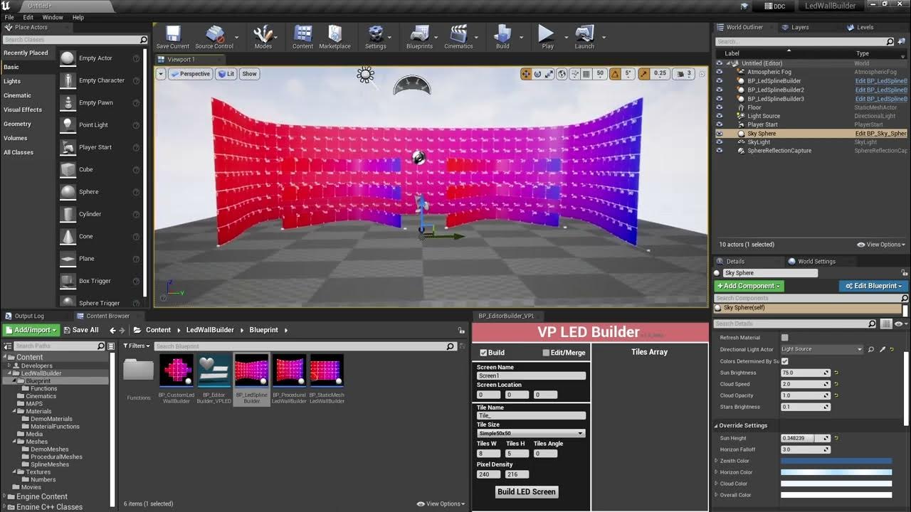 Unreal Engine - LedWall Builder - Spline Setup - YouTube