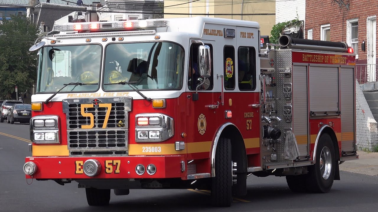 Philadelphia Fire Department Engine 57 Responding - YouTube
