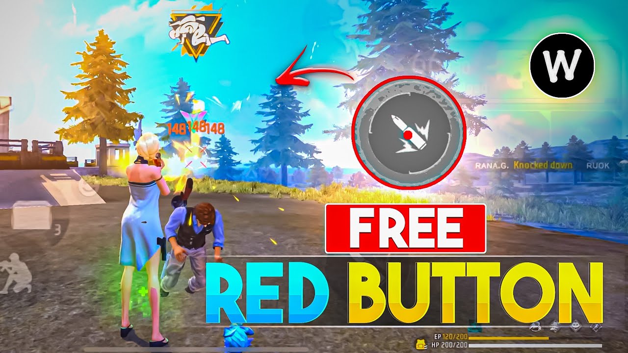 FINALLY 🔥 ( FREE RED BUTTON IS HERE ) 🔥 WHITE FF RED BUTTON I - YouTube