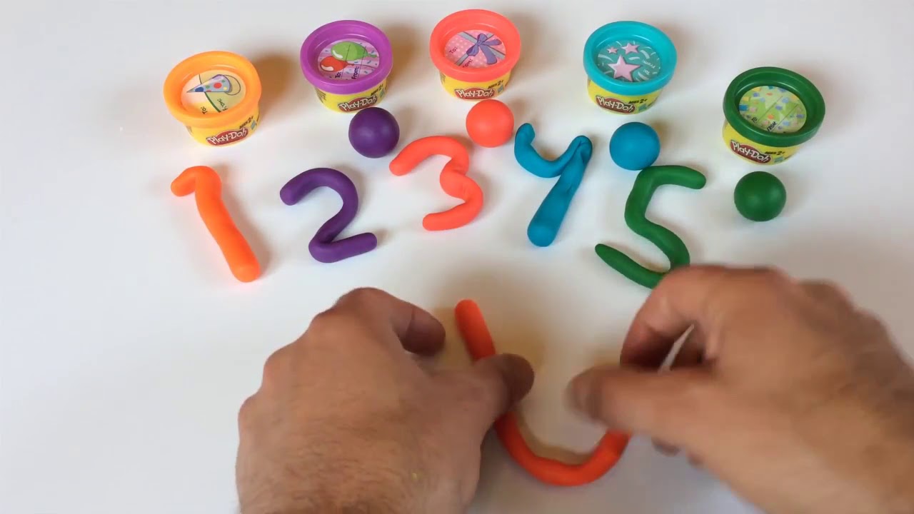 Play Doh | Play & Learn Numbers _ 1 to 10 - YouTube