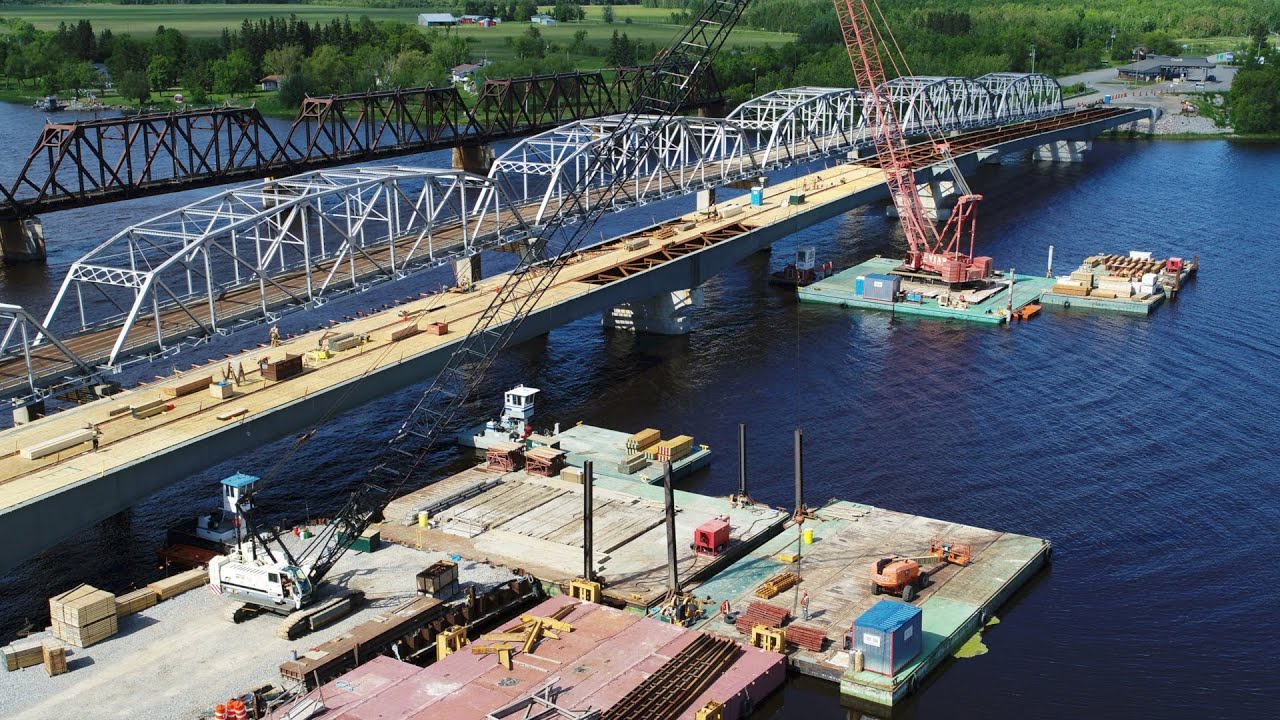 Baudette-Rainy River Bridge Completed - YouTube
