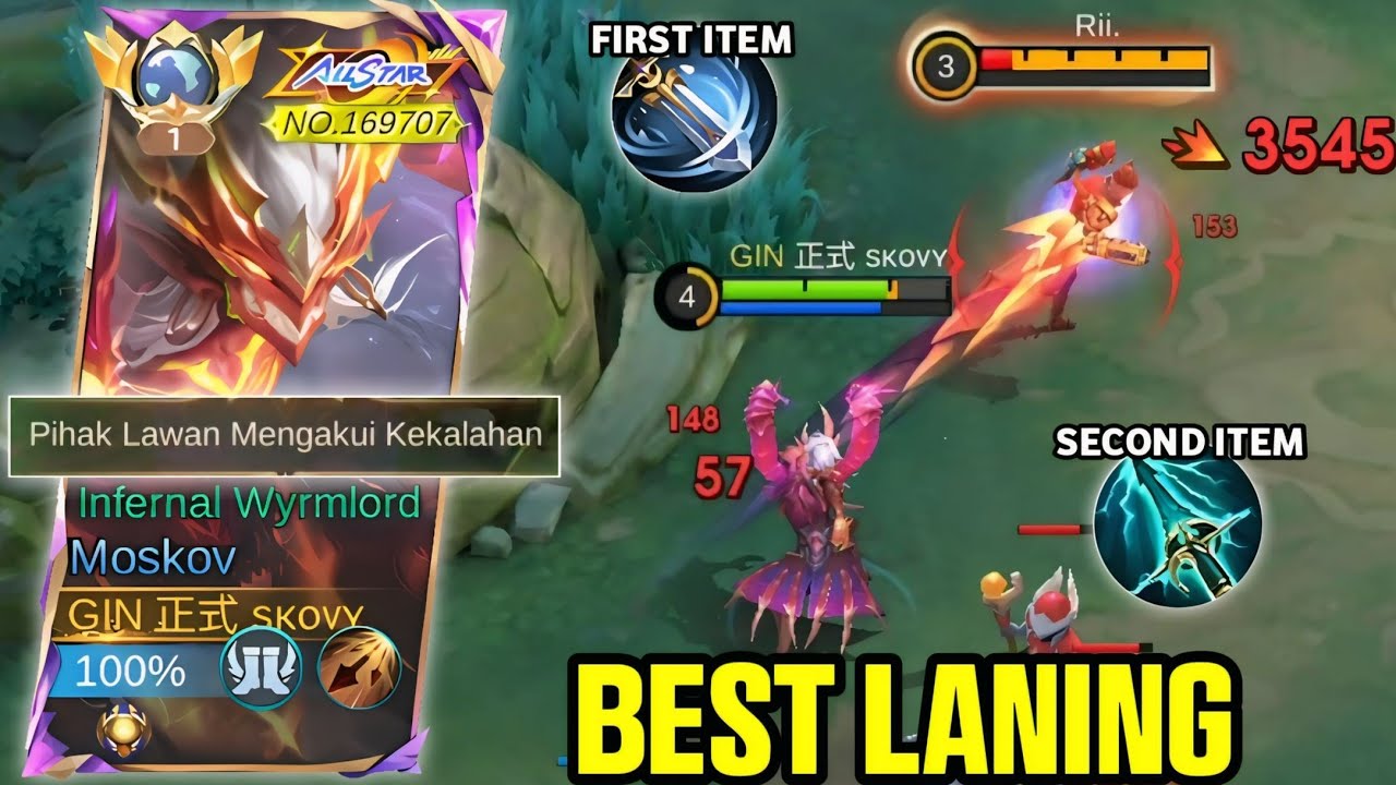 MAKIN NGERI! BEGINI CARA LANING MOSKOV BUILD CRITICAL+SKY PIERCER ...