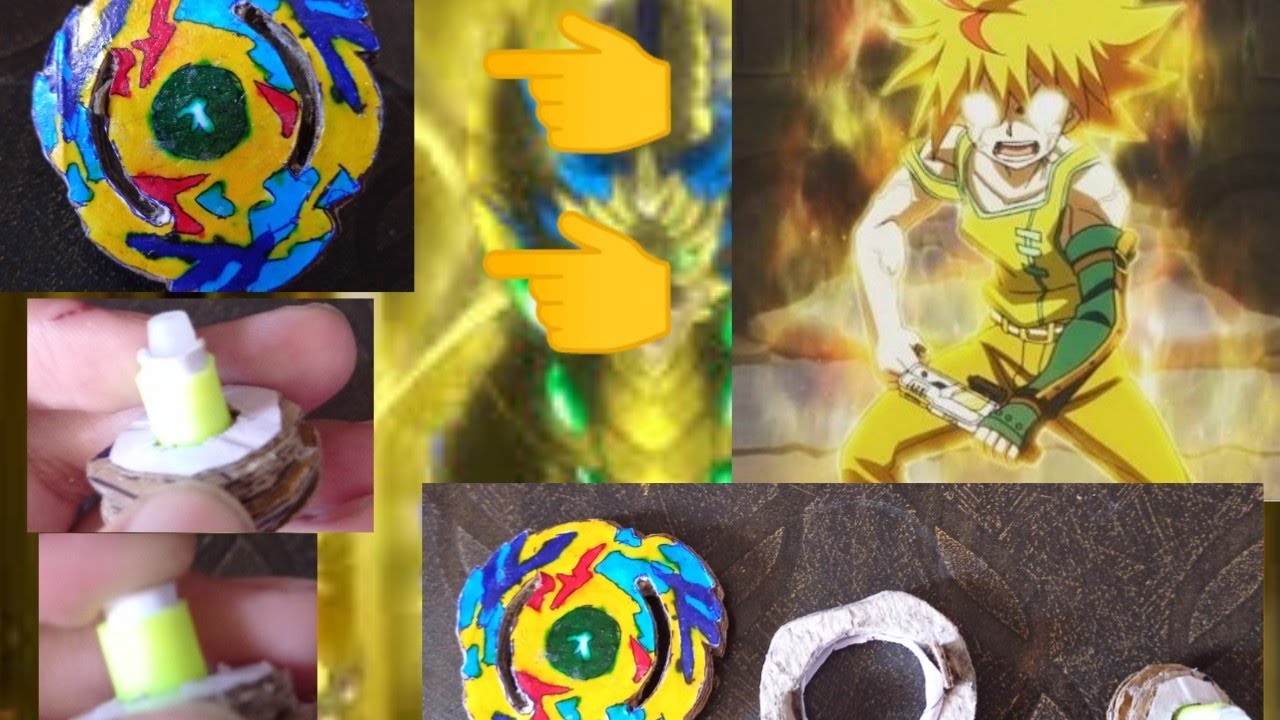 how to make beyblade burst drain fafnir with cardboard - YouTube