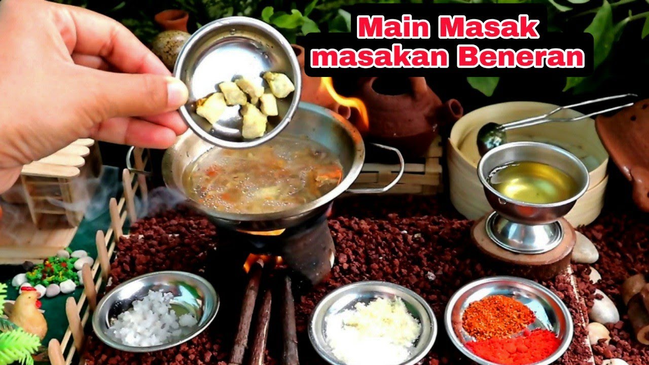 Miniature Cooking | Recipe Seblak | Seblak Pedas | Mini food | Main ...