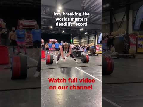 World Masters Deadlift Record 272.5kg Izzy Tait - YouTube