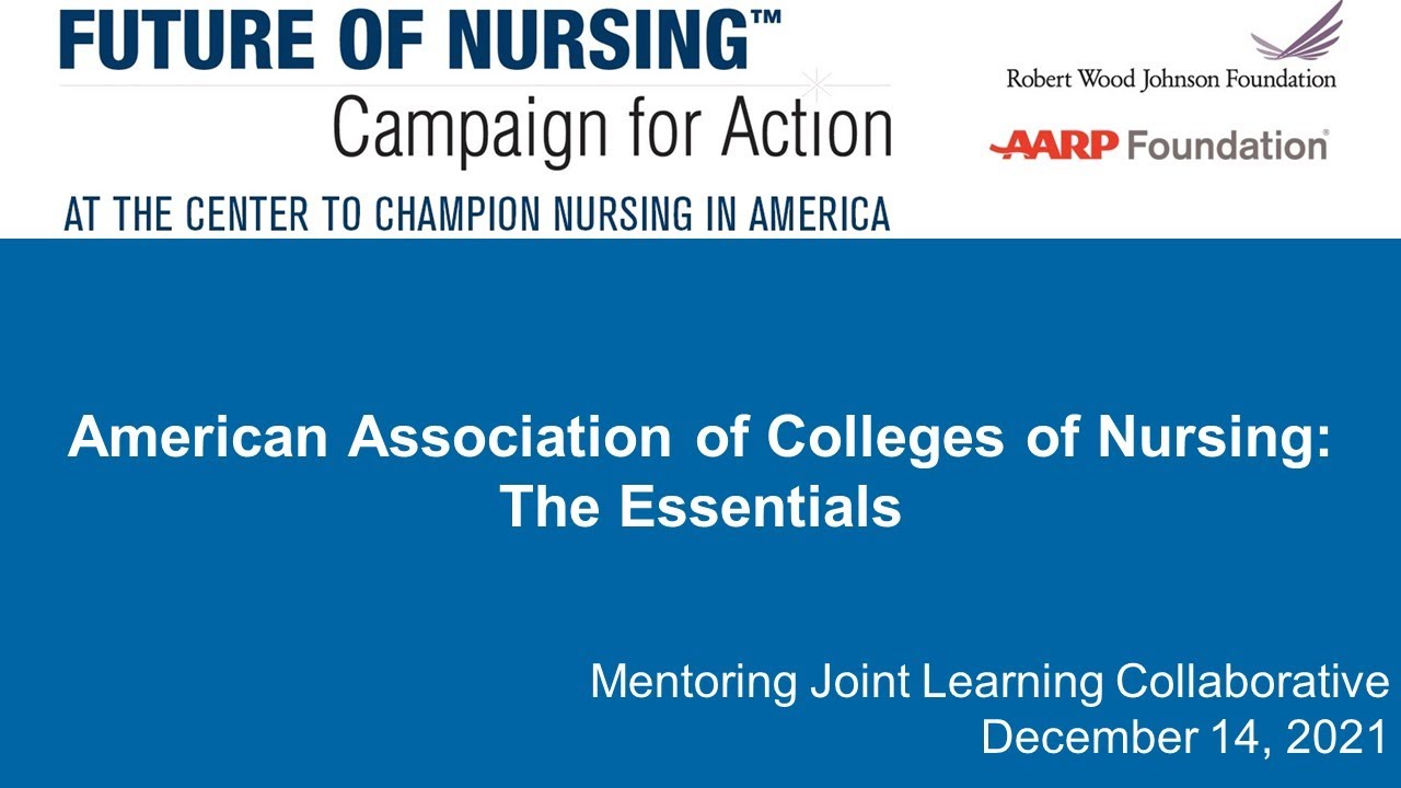 American Association Of Colleges Of Nursing The Essentials YouTube American Association Of Colleges Of Nursing The Essentials YouTube