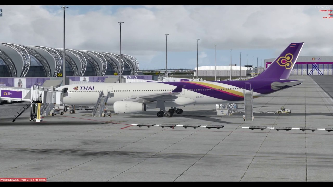 [P3D V4.5][ไทย] A330 Pro Fly VTBS to VTCC [Full flight] 22 12 2019 ...