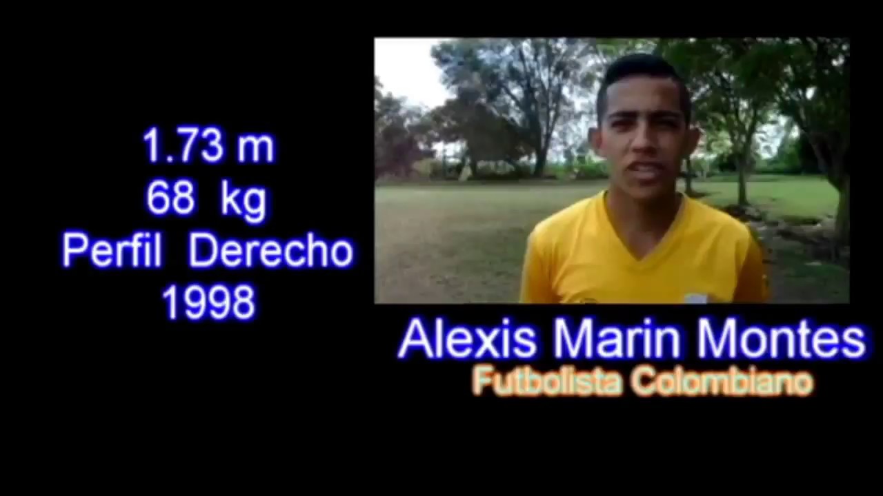 Alexis Marin Montes jugador de futbol Colombiano - YouTube