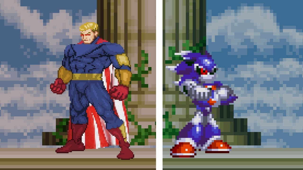 homlander vs metallix [sprite battle] - YouTube