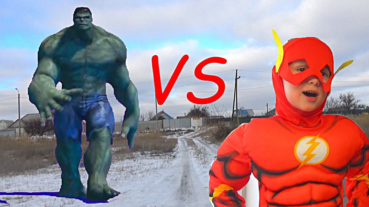 Flash vs Hulk Superheroes Epic Battle - YouTube