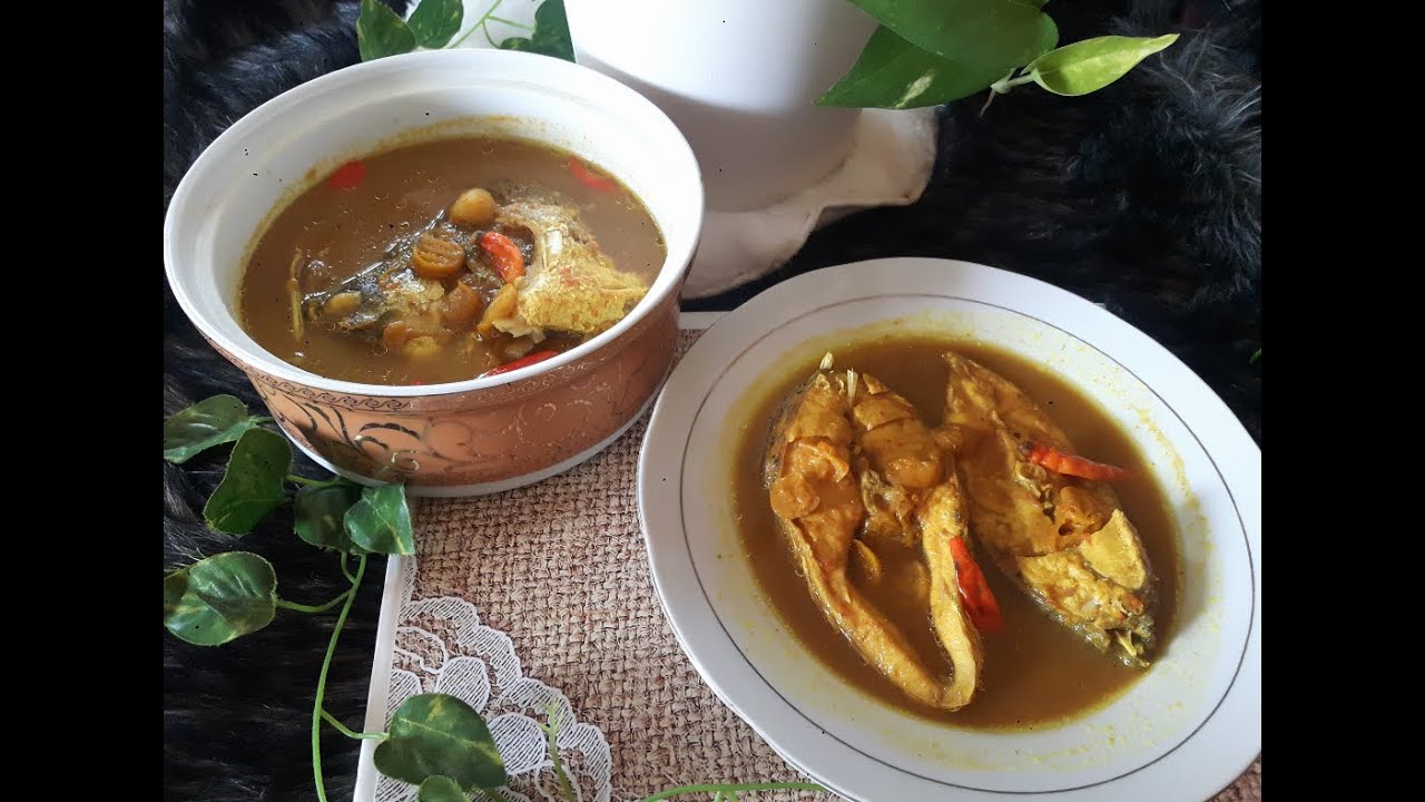 CARA MEMASAK LEMPAH KUNING IKAN KAKAP YANG ENAK PAKAI TERONG ASAM KHAS ...