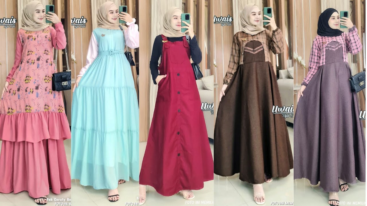 Model Gamis Overall Wanita Cantik - YouTube
