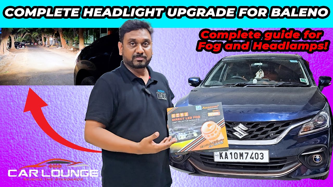 BALENO LIGHTING UPGRADE I AOZOOM LED AND OZOOM PROJECTOR FOG LAMP I ...