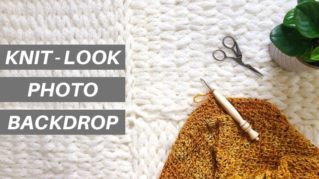 DIY Knit-Look Photo Backdrop - Loop Yarn Pattern [Instagram Photo ...
