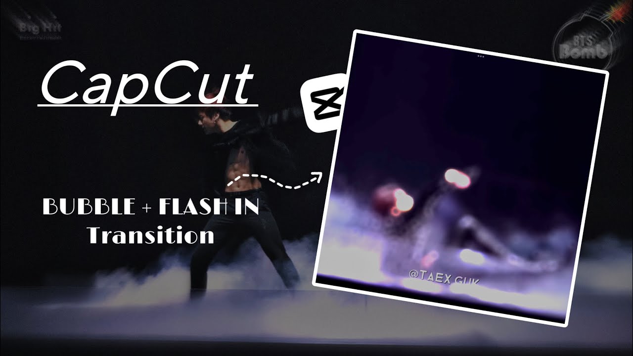 BUBBLE + FLASH transition (capcut tutorial) - YouTube