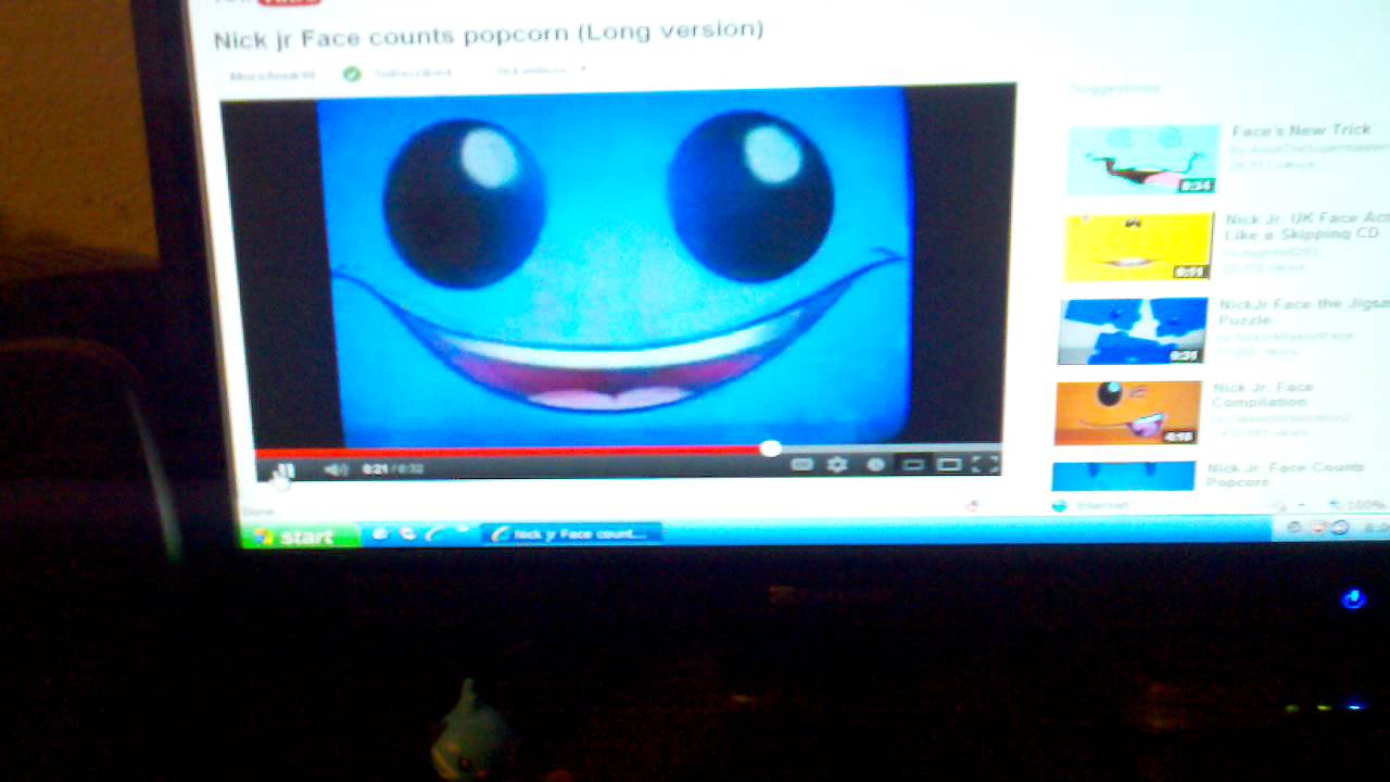 Nick jr face counts popcorn long version - YouTube