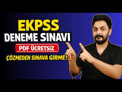 EKPSS Deneme Sınavı Sınavı | Tamamı Çözümlü + PDF Ücretsiz
