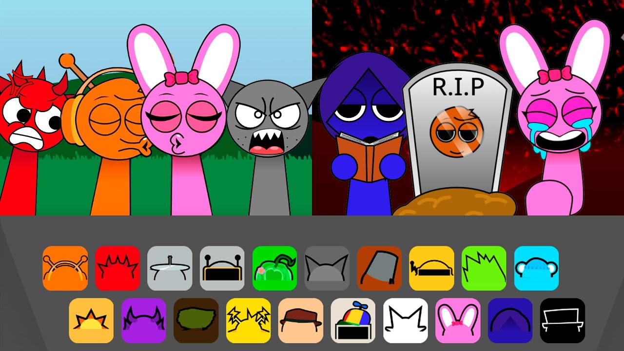 SPRUNKI - Oren and Pinky Love Each Other | Reddy and Gray against their ...