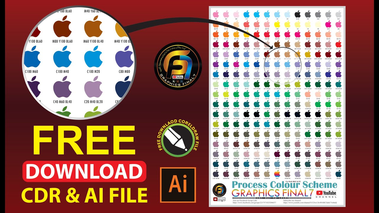 Process Color Scheme | Process Colour Scheme CorelDraw Tutorial free ...