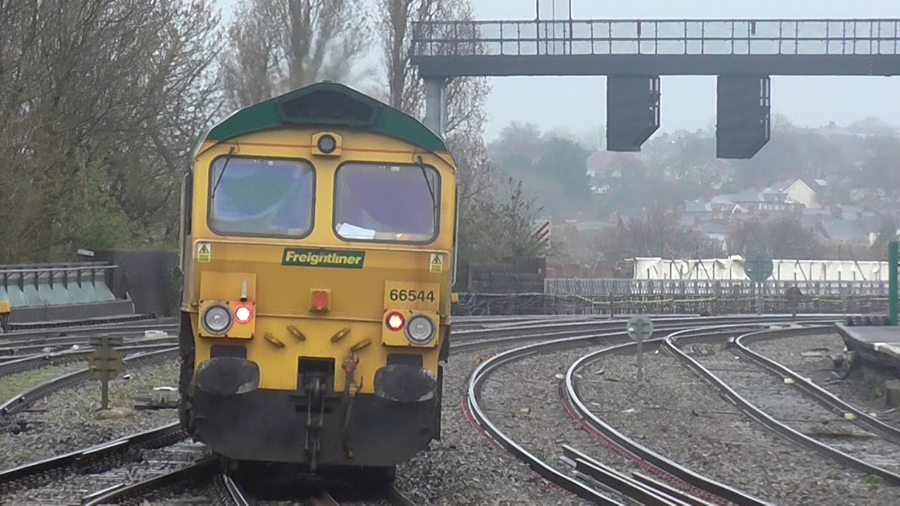 Freightliner Class 66 no: 66544 @ Newport {636B} 04/04/2018. - YouTube
