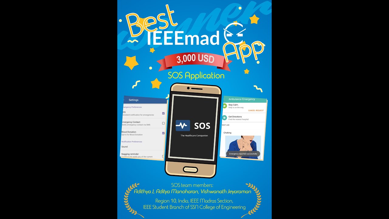 SOS - The Healthcare Companion! - Winner of IEEE MadC 2017 - YouTube