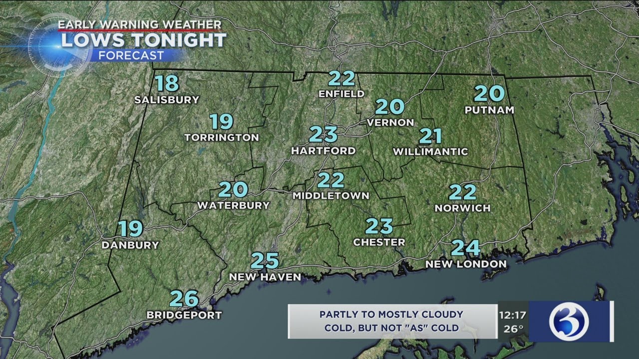 FORECAST: Cold tonight, warm-up coming this weekend - YouTube