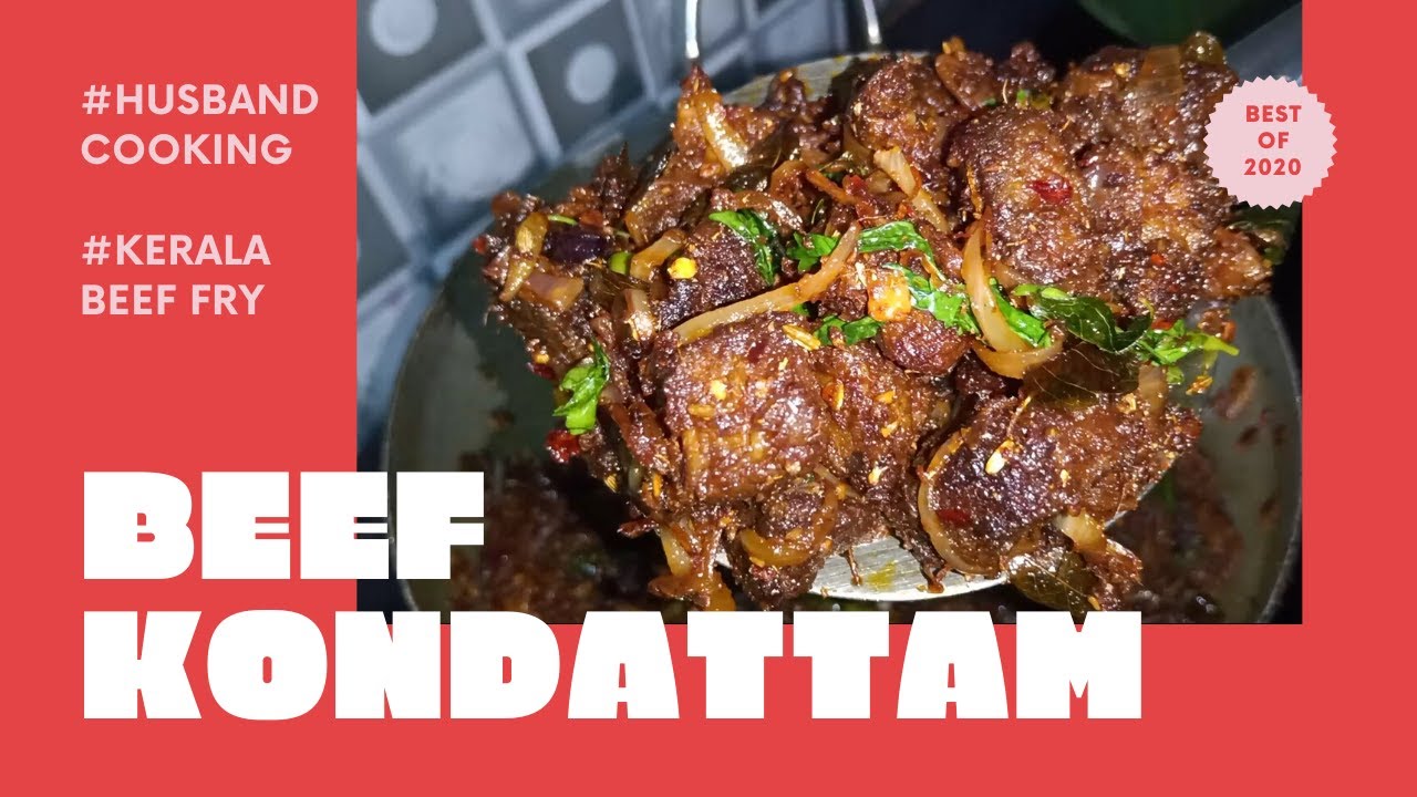 Nadan beef kondattam / beef fry recipe || Cooking with Husband ...