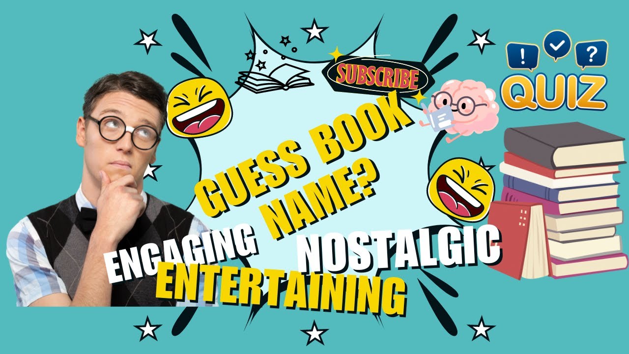 Can You Guess The Book Name By Cartoon Illustration | Quiz Video ...