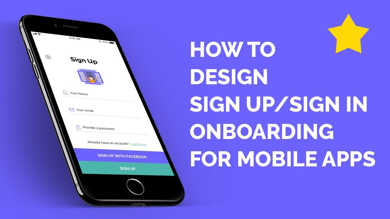 How to Design Sign In & Sign Up App Screens | UI/UX - YouTube