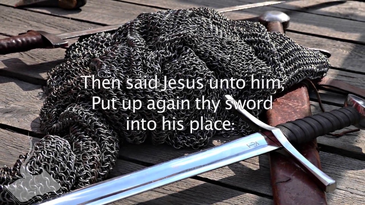 Matthew 26:52 - Then said Jesus unto him, Put up again thy sword into his place - Bible Verses ...