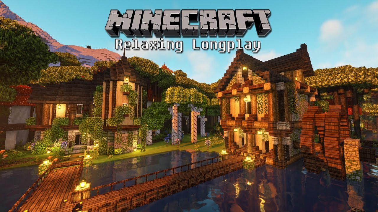 Easy Medieval House - Minecraft Magical Forest [ASMR] | Peaceful No ...