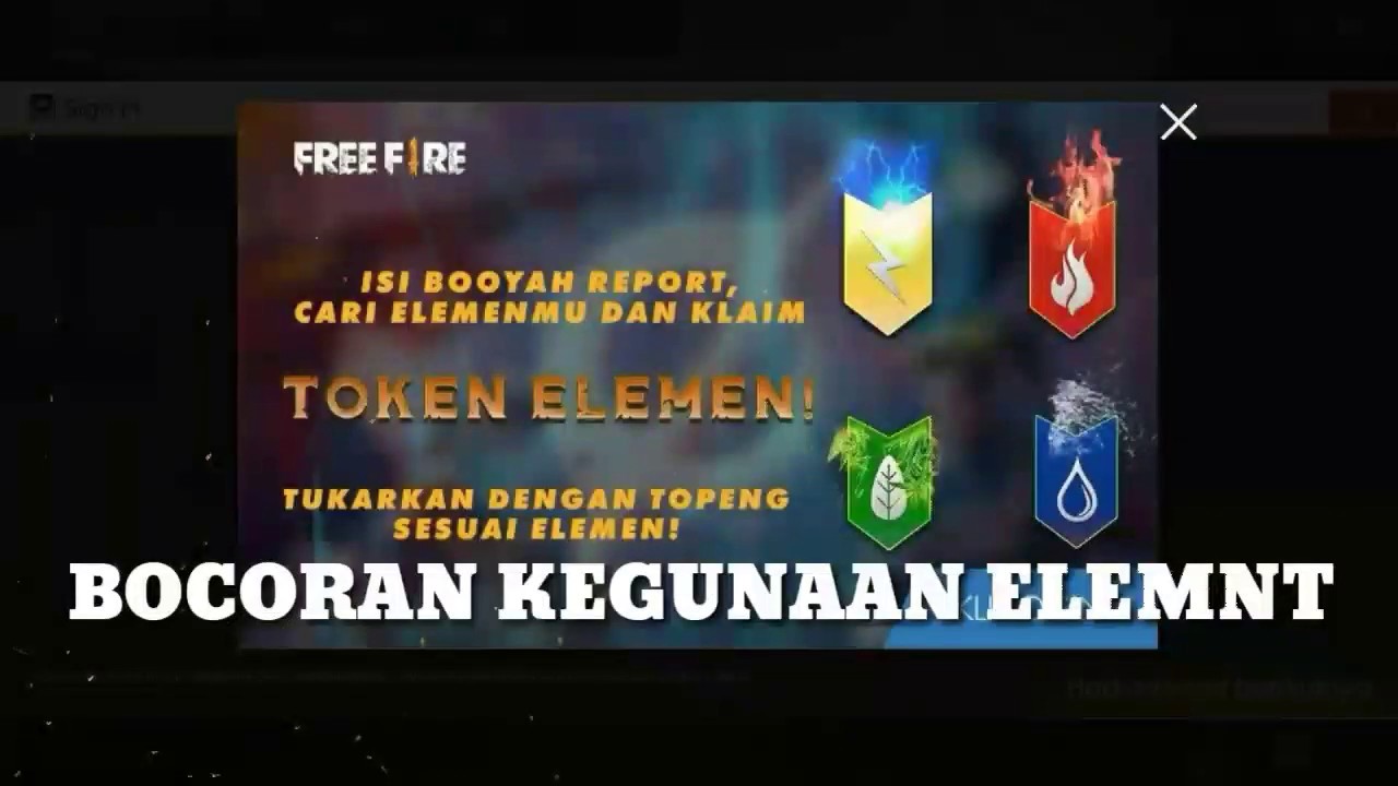 BOCORAN kegunaan token elemen - Garena free fire - YouTube