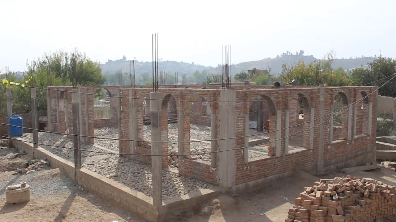 The construction work of the Hafiz Mosque in Laghman is proceeding ...