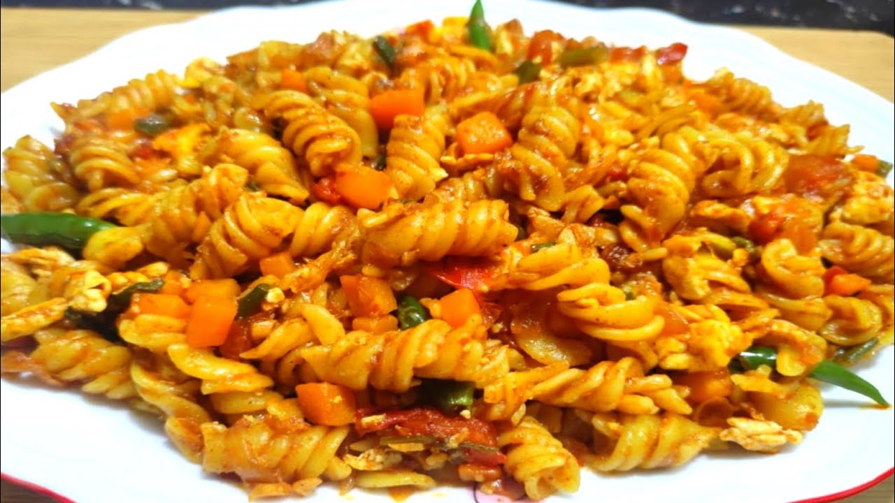 ঘরোয়া উপকরণে দেশি স্বাদের বেশি মজার ঝাল মাসালা পাস্তা রেসিপি ||Pasta ...