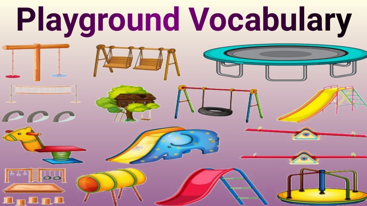 Playground Vocabulary | Playground Items | Outdoor Games | Abcabout ...