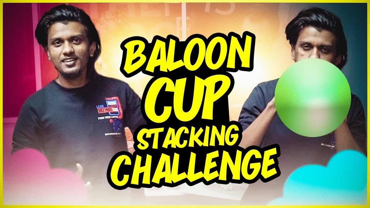 Baloon Cup Stacking Challange | Happening Friday Office Games - YouTube