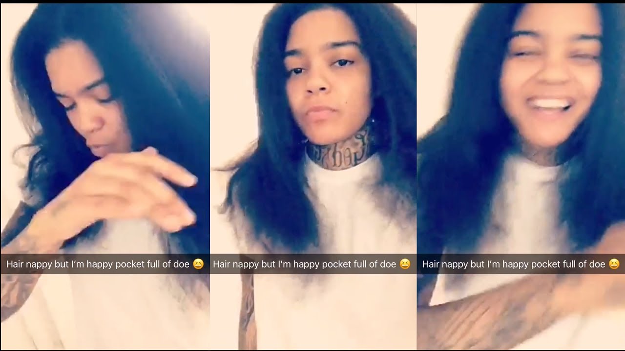 Young M.A Shows Off Her LONG Hair - YouTube