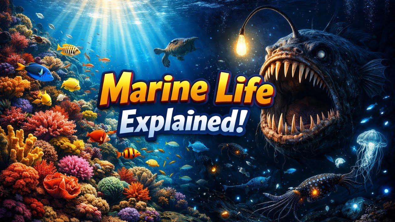 What Is Marine Life ? An Introduction to Ocean Ecosystem. - YouTube