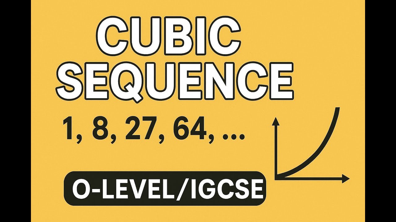 Sequences & Patterns 6 | Cubic Sequence | First Method to find nth ...