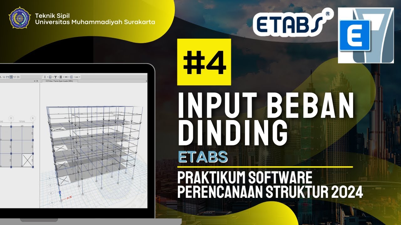 TUTORIAL SOAL 3 : #4 INPUT BEBAN DINDING - YouTube