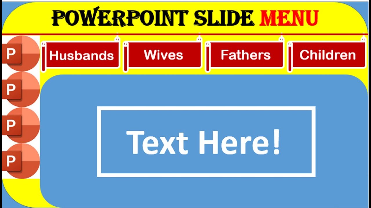 PowerPoint Slide Menu Template, Download it for your business use ...