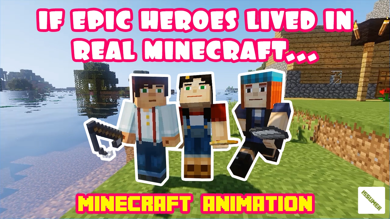 If MCSM Epic Heroes Lived in Minecraft Village...Minecraft Animation ...