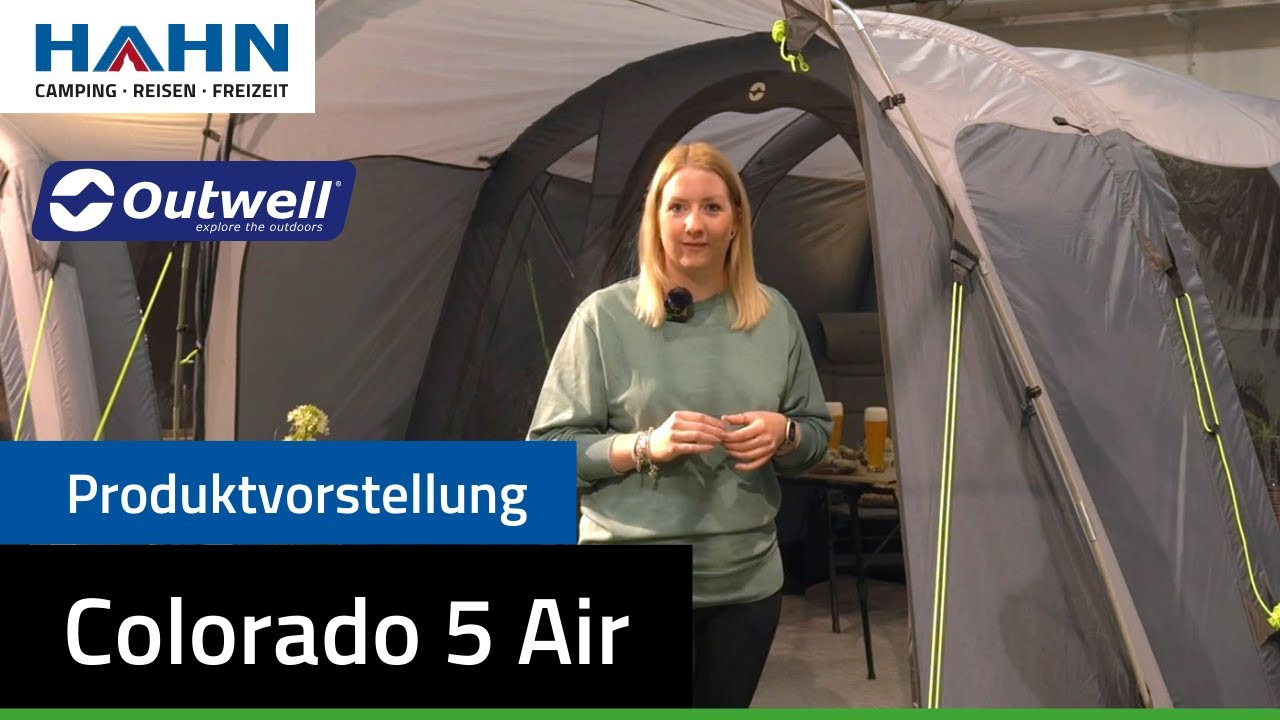 Outwell 2025 Campingzelt Colorado 5 Air - YouTube