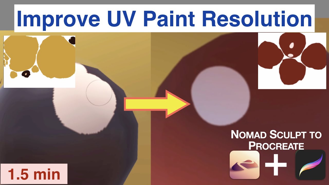 Nomad to Procreate UV tip: Improve Painting Resolution by Separating ...
