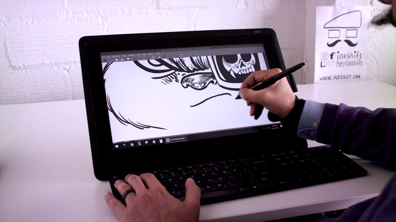 Inking Principles and Wacom Cintiq 16 Review by Ink Shift - YouTube