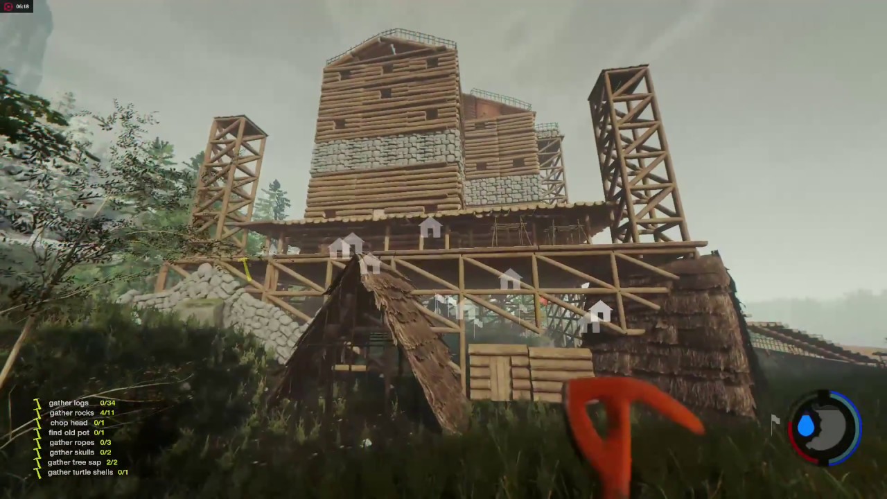 My Mansion: Building a base ON their base :) The Forest - YouTube