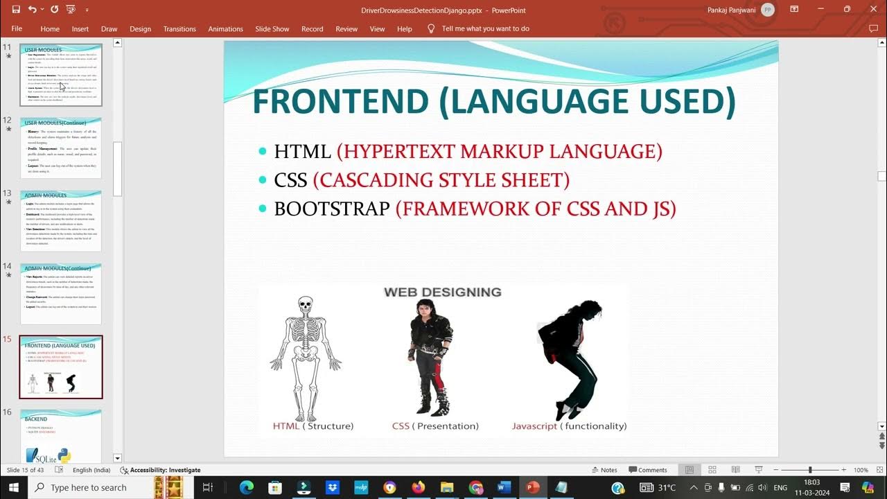 Ppt Driver Drowsiness Detection System Using Deep Learning Python Django Youtube