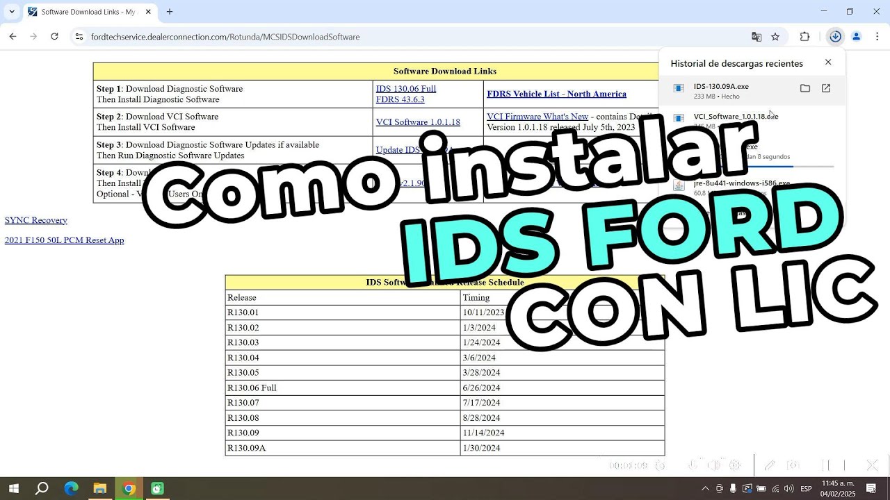 Como instalar la nueva solucion para IDS FORD con licencia - YouTube