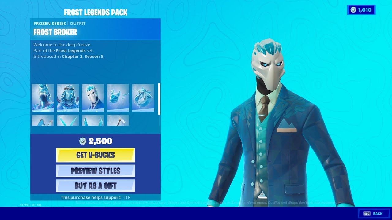 New Frost Legends Bundle! (Fortnite Battle Royale) (Item Shop 12/24/20 ...