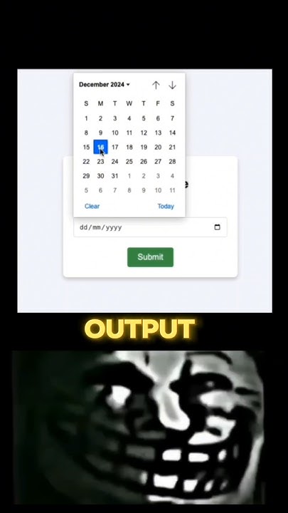 Cleanncode For Html Datehtml Css Css3 Javascript Js Webdevelopment Pythondate Calendar